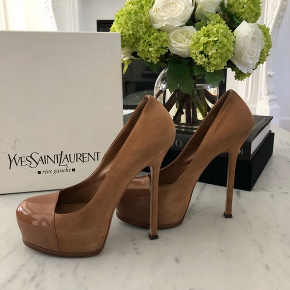 Yves Saint Laurent | Shoes | Ysl Tribute Cap Toe Pump | Poshmark